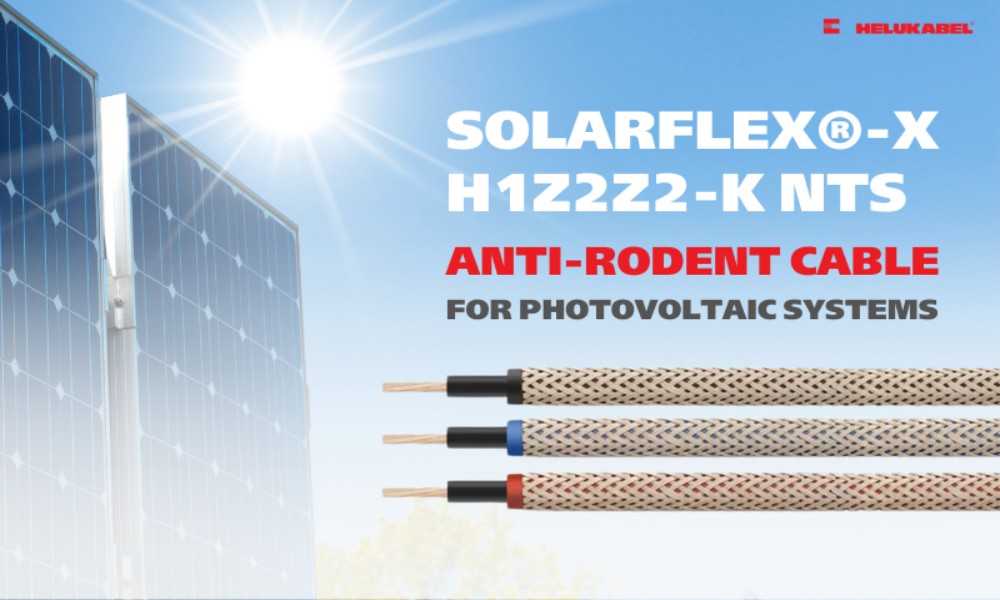 Anti-rodent DC cable for photovoltaic systems | HELUKABEL
