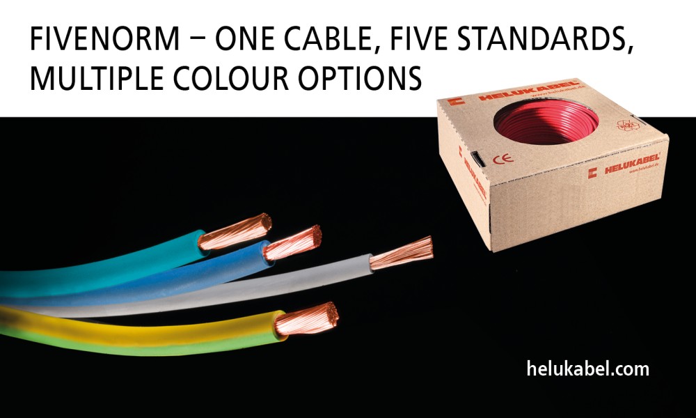 FIVENORM – One Cable, Five Standards, Multiple Colour Options | HELU